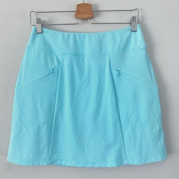 IBKUL | Shorts | Ibkul Blue Gingham Golf Tennis Skirt Skort S | Poshmark